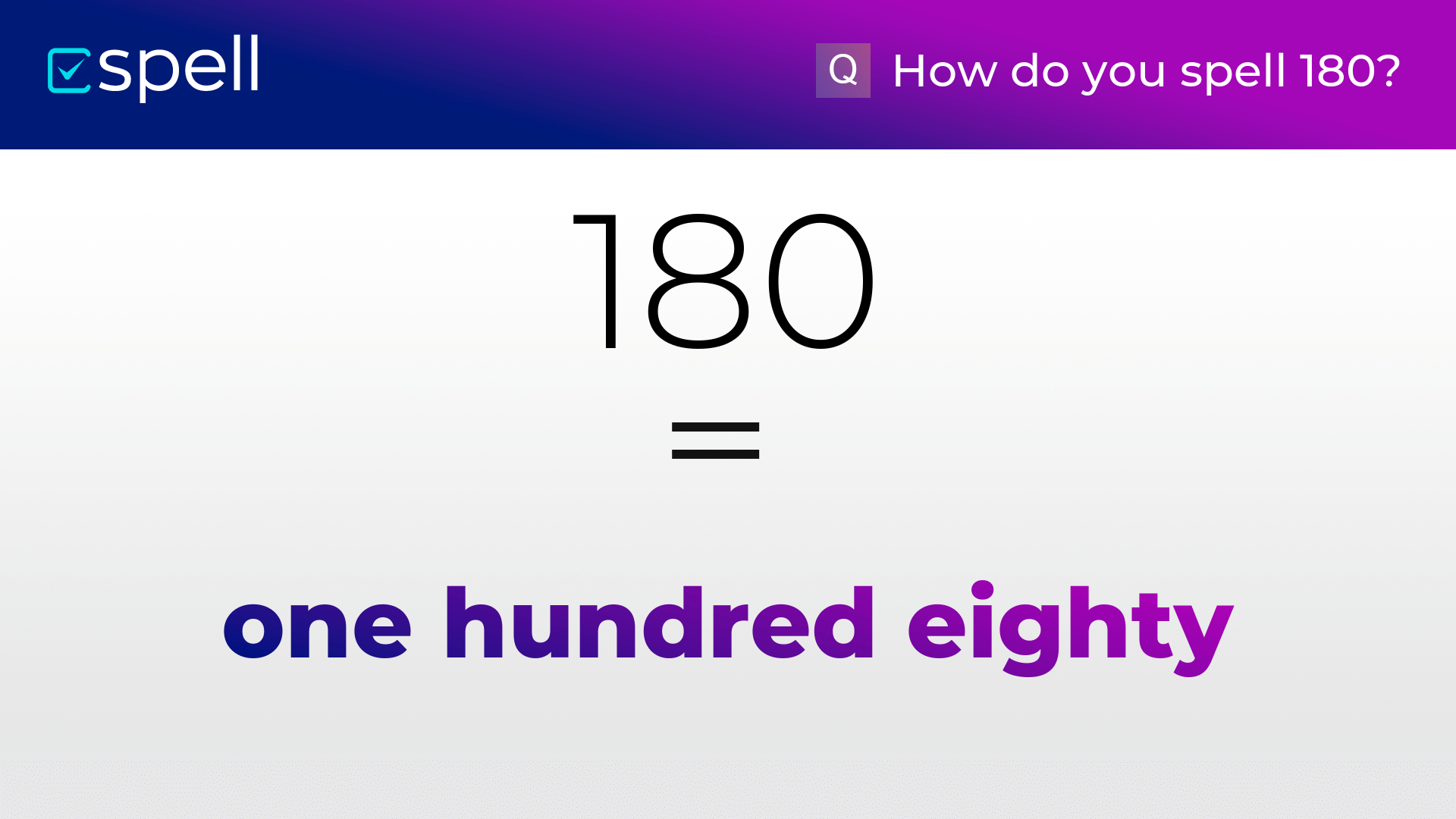 180 In Words How To Spell The Number 180 In English 180 In Words How To Spell The Number 180 In English