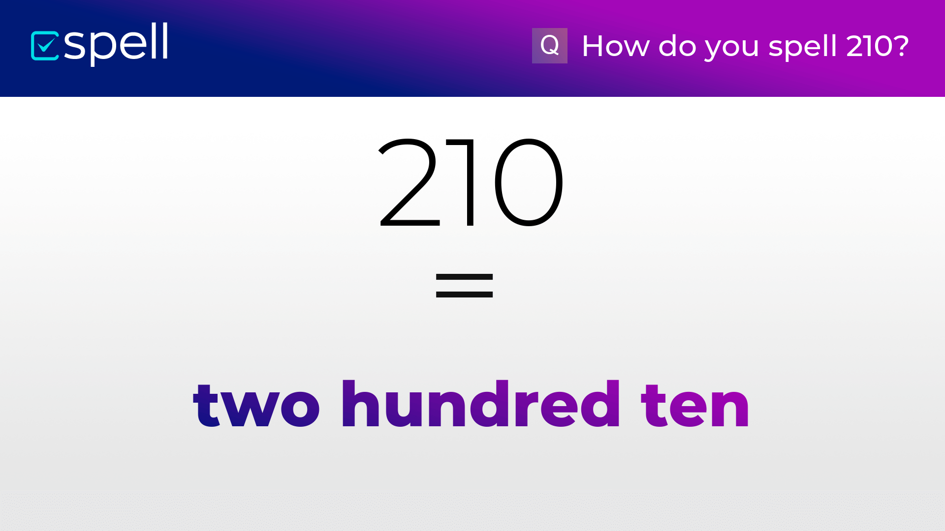 210 In Words How To Spell The Number 210 In English 210 In Words How To Spell The Number 210 In English