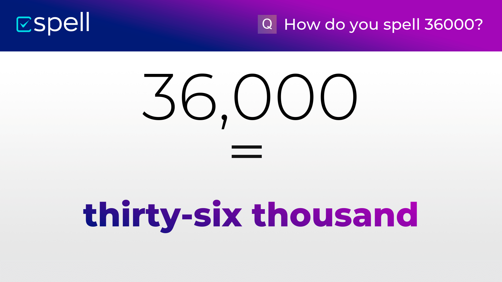 36000 In Words How To Spell The Number 36000 In English
