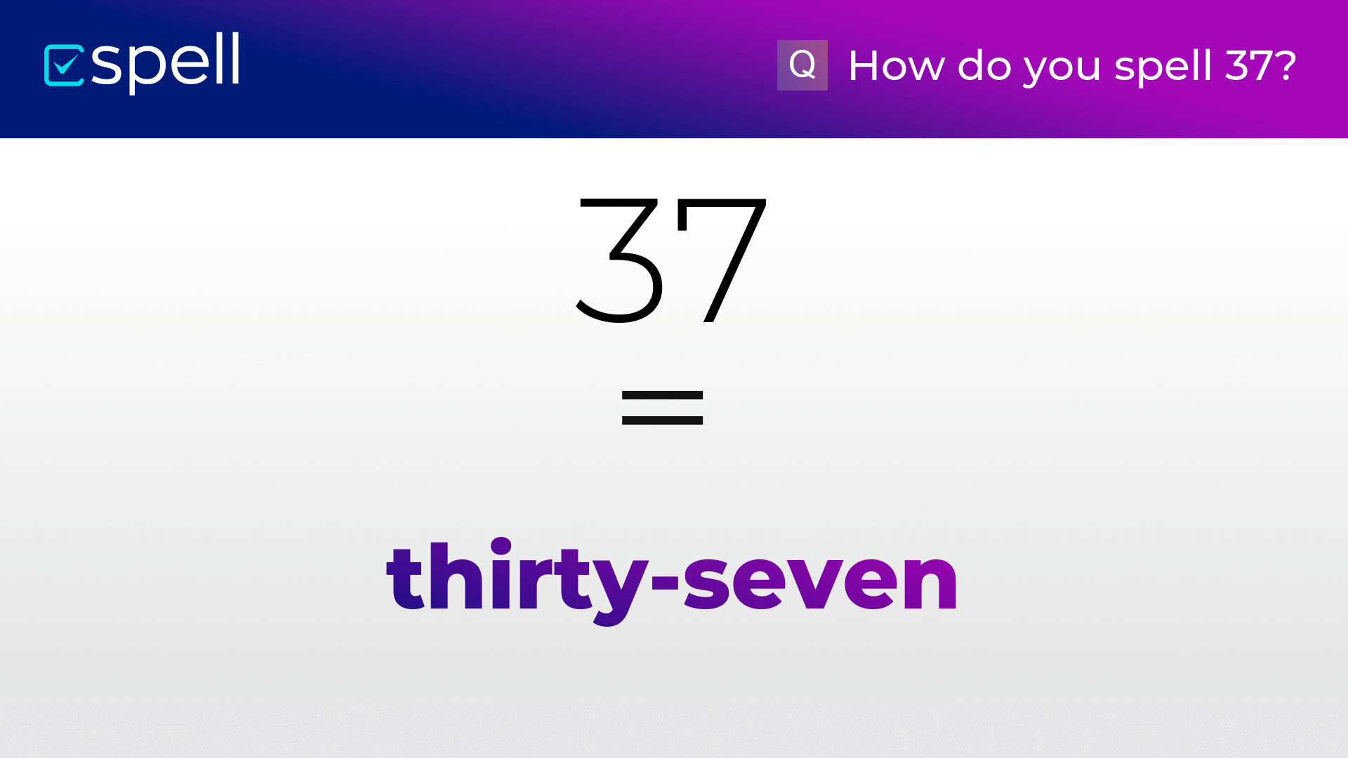 37 In Words How To Spell The Number 37 In English 37 In Words How To Spell The Number 37 In English