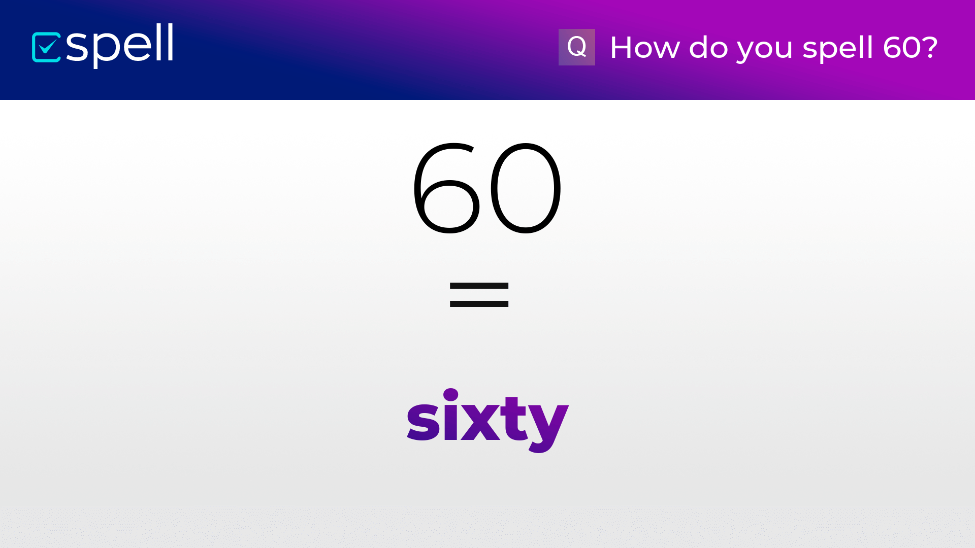60 In Words How To Spell The Number 60 In English 60 In Words How To Spell The Number 60 In English