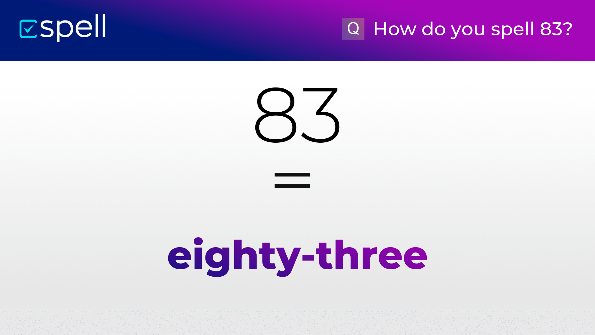83 In Words How To Spell The Number 83 In English 83 In Words How To Spell The Number 83 In English