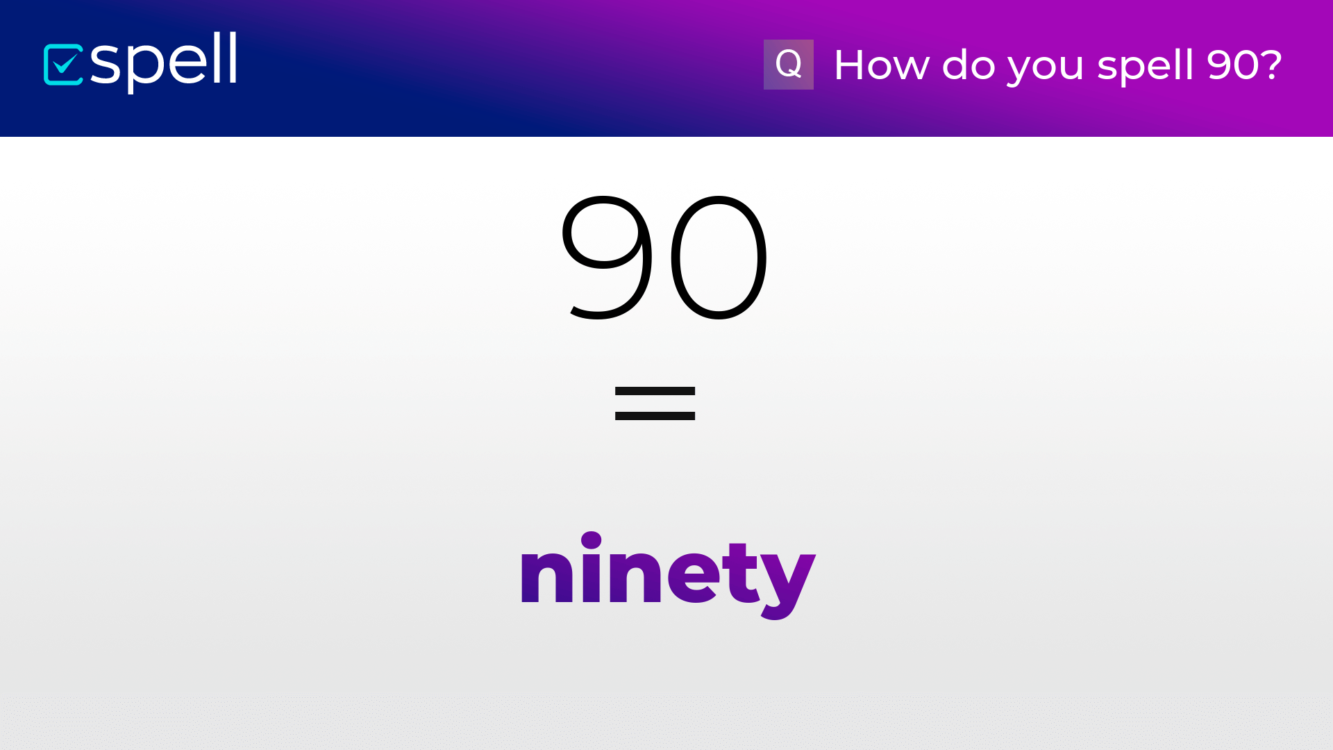 90 In Words How To Spell The Number 90 In English 90 In Words How To Spell The Number 90 In English