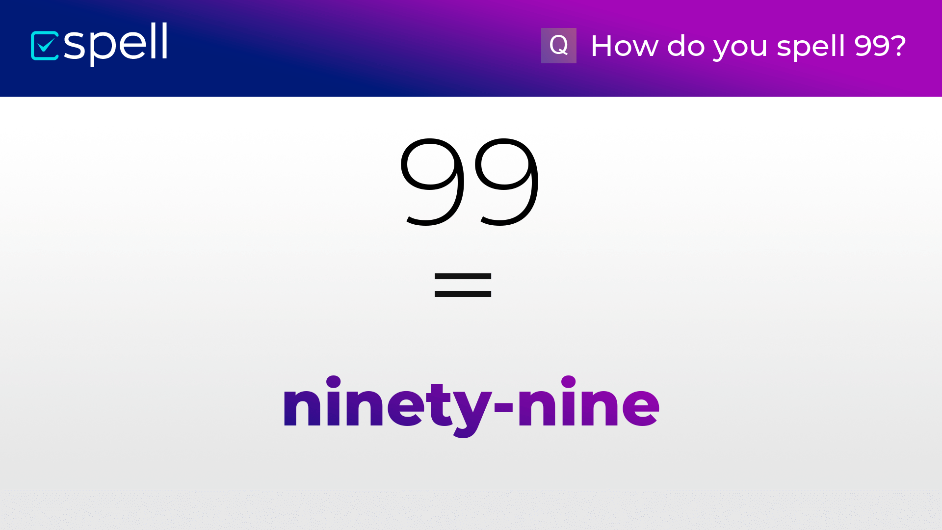 99 In Words How To Spell The Number 99 In English 99 In Words How To Spell The Number 99 In English