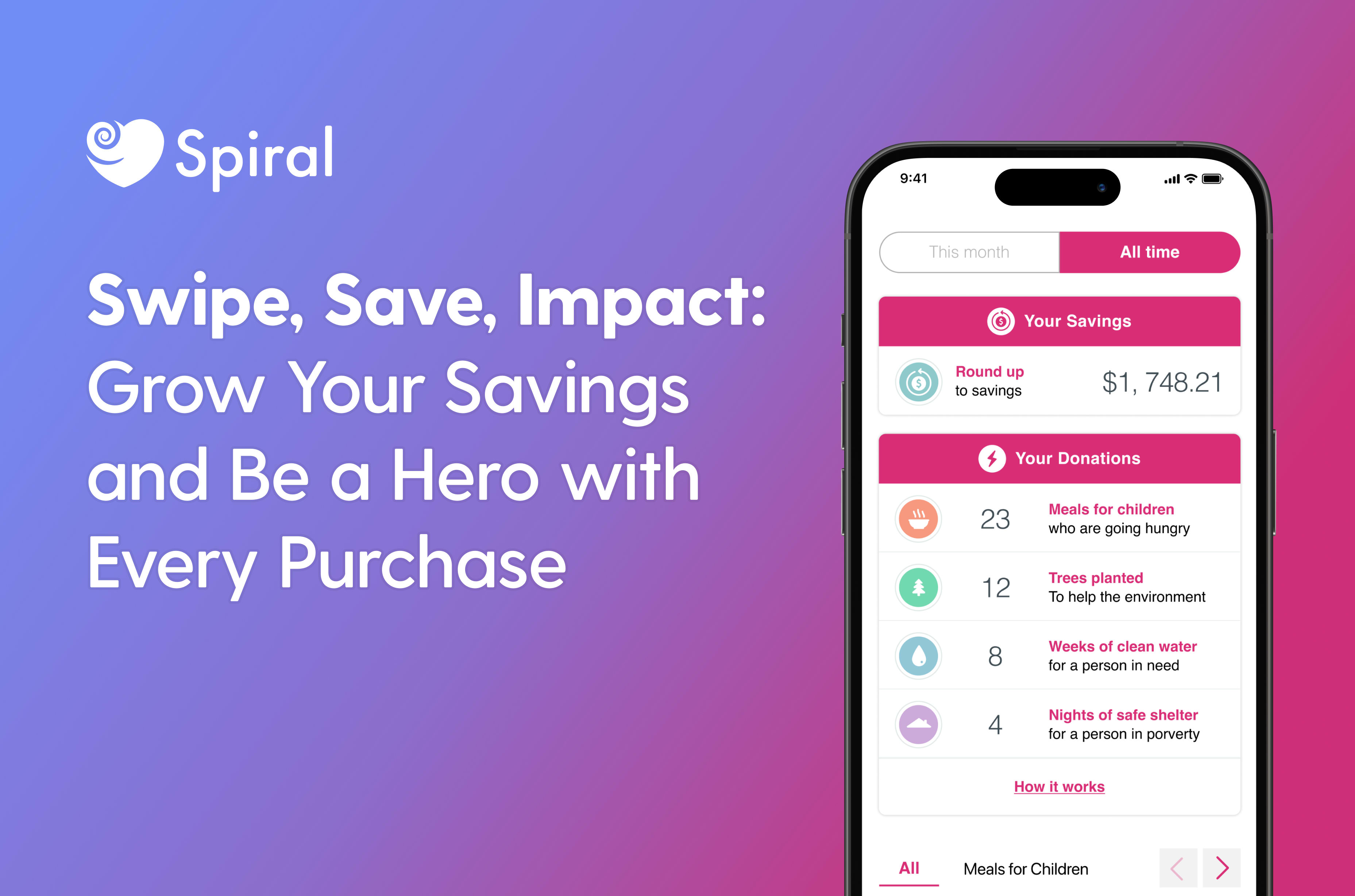 Swipe, Save, Impact: Grow Your Savings and Be a Hero with Every ...