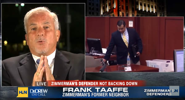 Former Zimmerman Defender Taaffe Now Says He Should Have Been Found Guilty