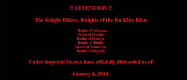 Major Klan Group Folds After Member Pleads in Arms Case