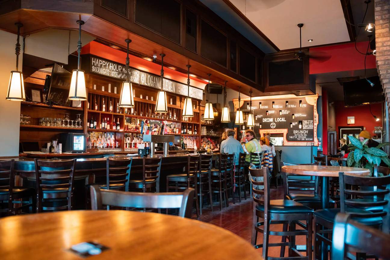 Logan 11 Bar and Kitchen - Logan Square right off the California Blue ...