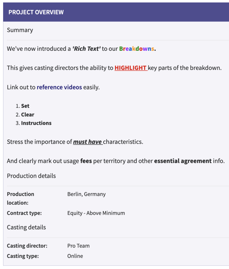 What's New on Spotlight for Agents and Personal Managers | Spotlight