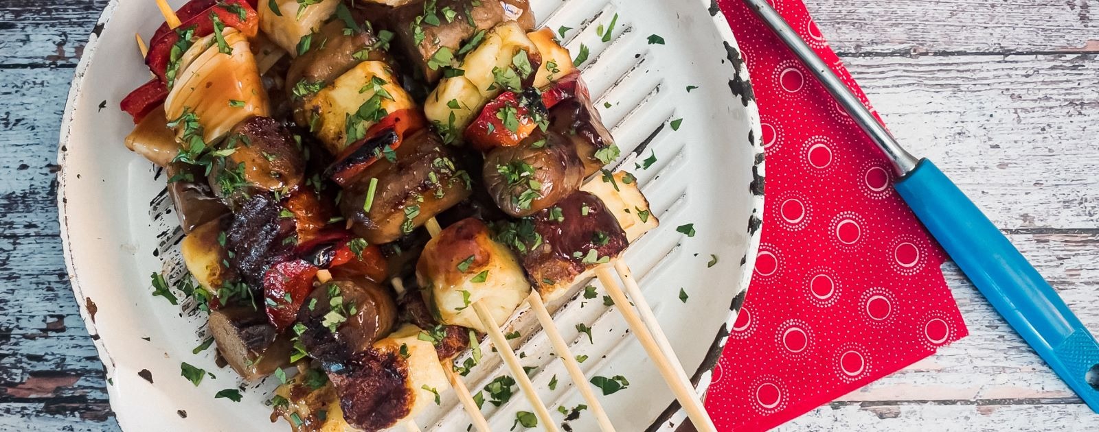 Halloumi & Veg Sosaties Recipe | Spur Sauces