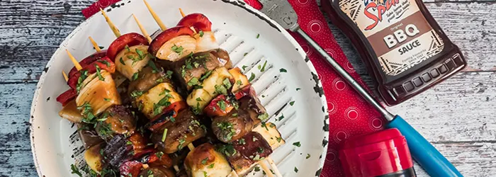 Halloumi & Veg Sosaties | Vegetarian Braai Recipe | Spur Sauces