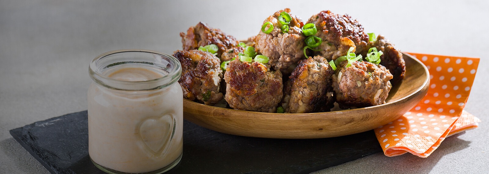 Durky Meatballs with Dip Recipe | Spur Sauces