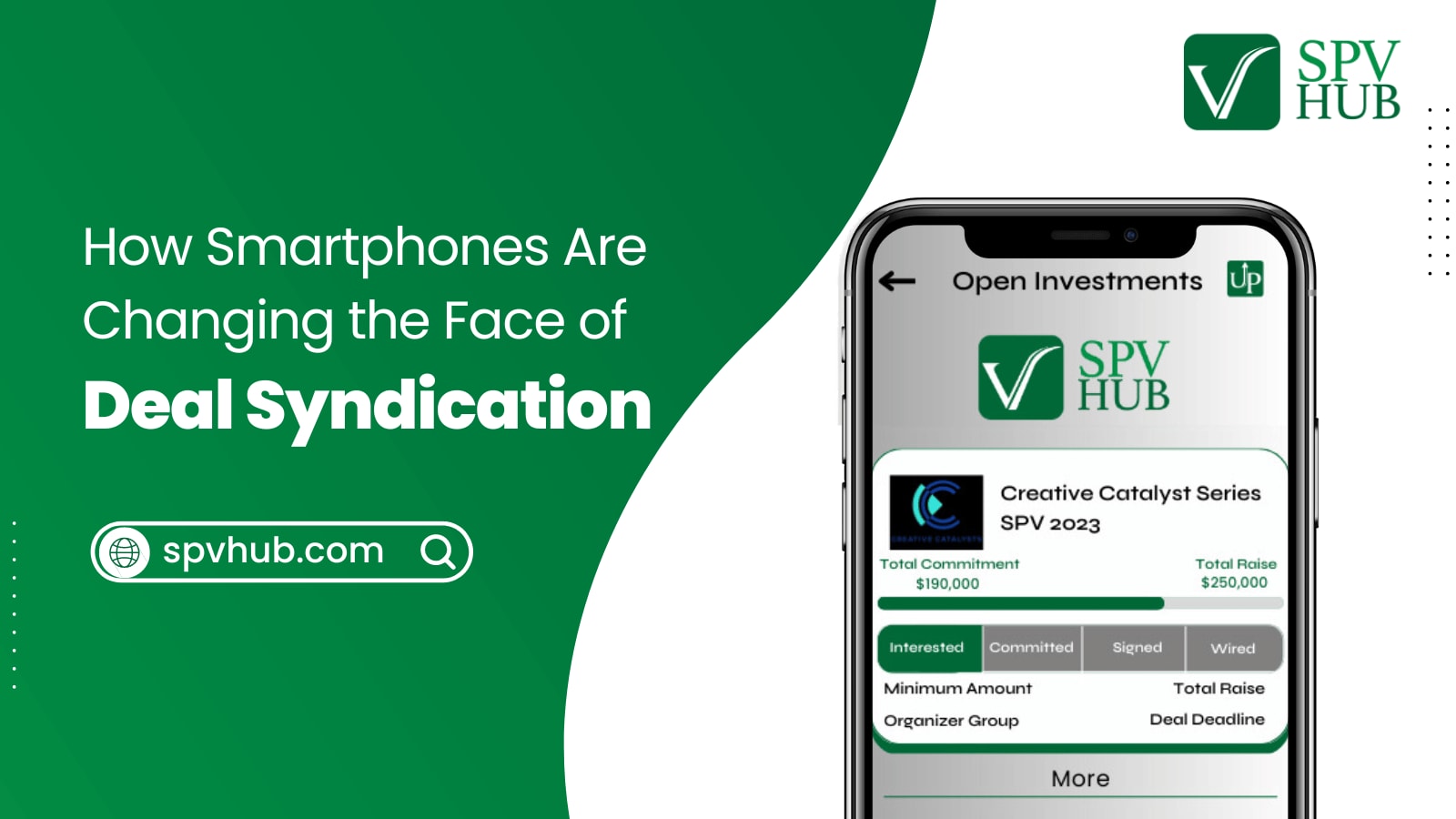Transforming Deal Syndication with Smartphones - SPV Hub