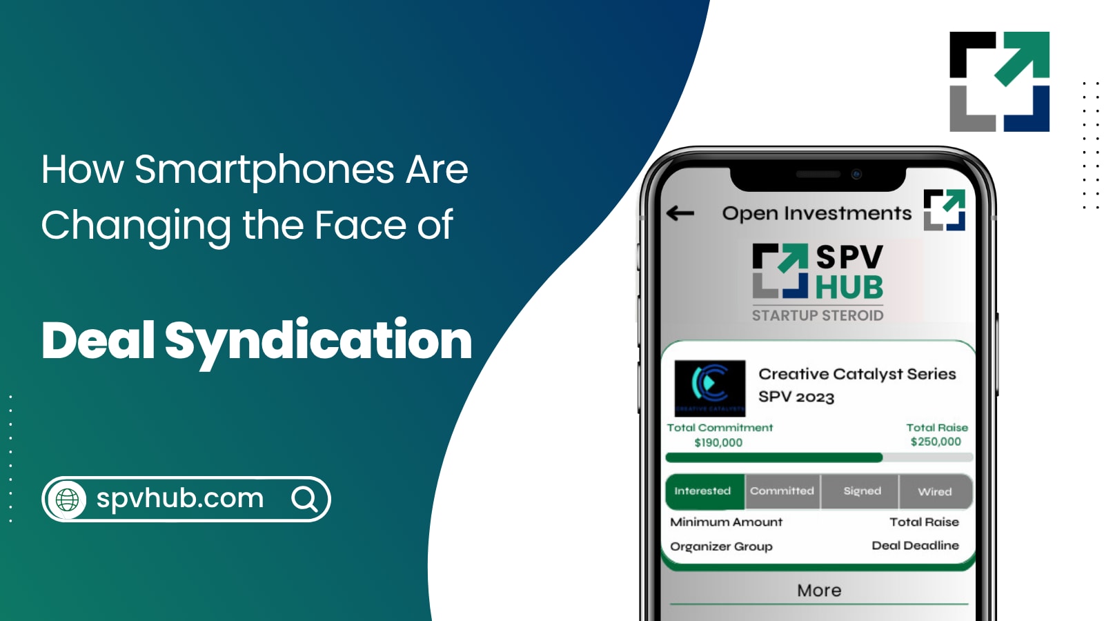 Transforming Deal Syndication with Smartphones - SPV Hub