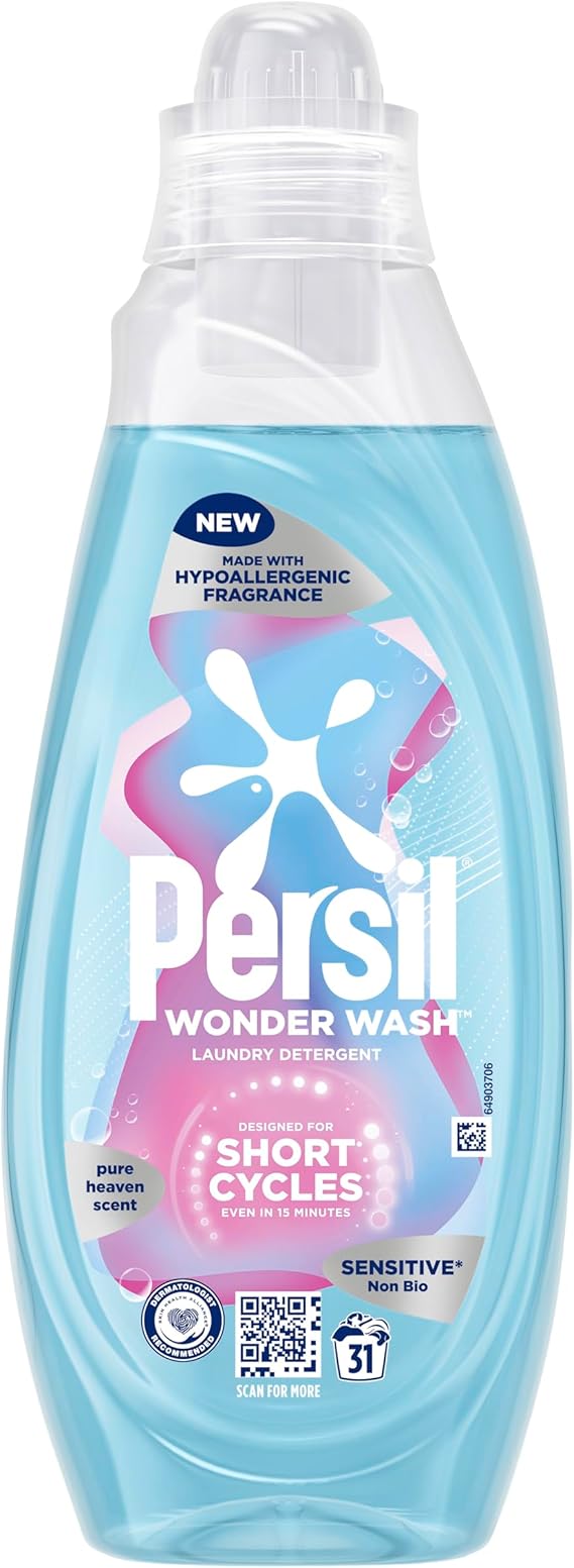 Persil Wonder Wash Sensitive Non-Bio Liquid 837ml (31 Washes) – £3.30 ...