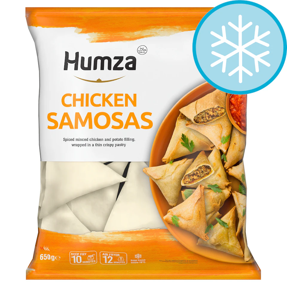 Humza Chicken Samosas 20 Pack Tesco Clubcard Deal £3