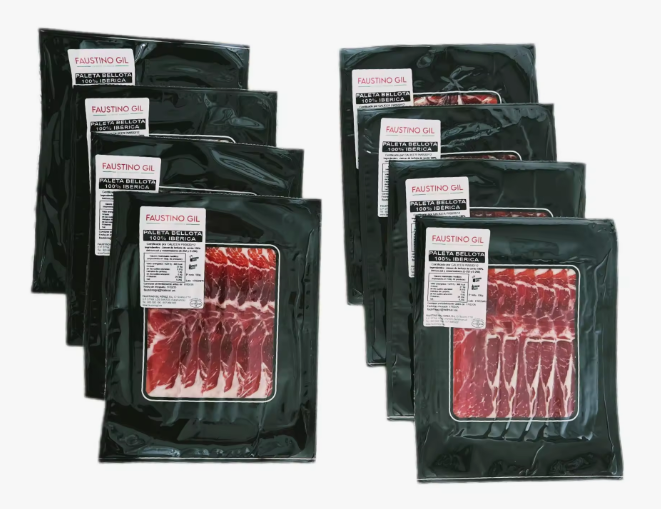 Paleta Bellota 100% Ibérica 8 Sobres de 100g de Ibéricos Faustino GiL ...