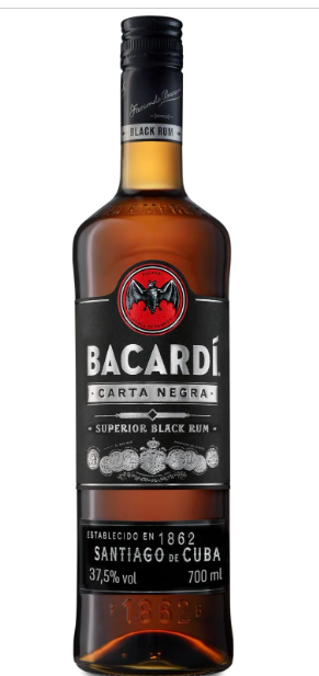 Ron Negro Superior BACARDÍ Carta Negra, ALC. 37,5%, 70 cl / 700 m por ...