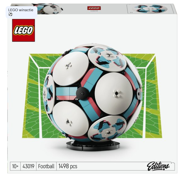LEGO Editions Voetbal voor €95