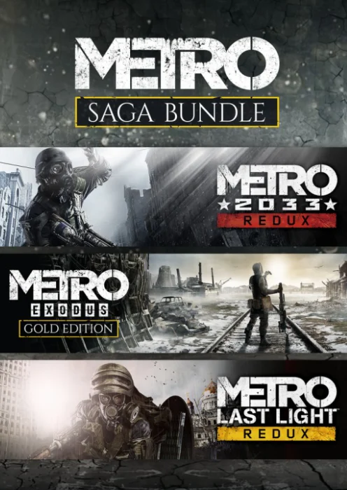 Metro Saga Bundle - Metro 2033 Redux, Last Light Redux and Metro Exodus ...