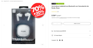 Auriculares Muze Bluetooth por $60 | Waldo's