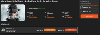 Metal Gear Solid Delta: Snake Eater por $362 | Gamivo