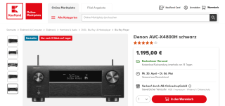 Ampli home-cinéma Denon AVC-X4800H Noir à 1.195€