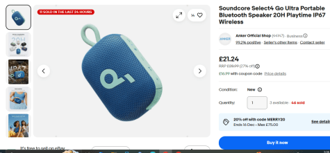 Soundcore Select4 Go Ultra-Portable Bluetooth Speaker (20H Playtime ...