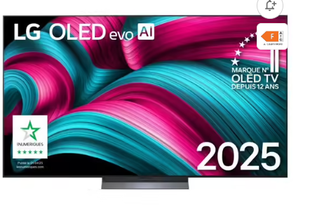 TV LG OLED evo C5 OLED77C54LA 195 cm 4K UHD 2025 à 1.799€