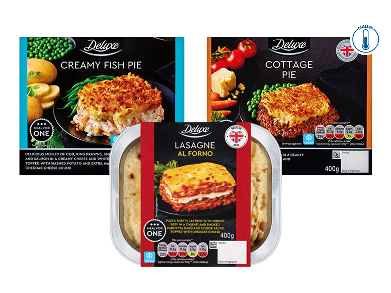Lidl Deluxe Chilled Meals 2 for £6 with Lidl Plus