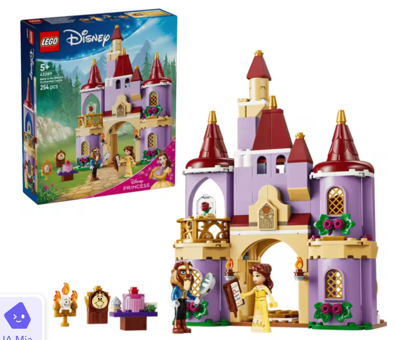 LEGO | Princesas Disney Castillo Encantado de Bella y Bestia de Juguete ...