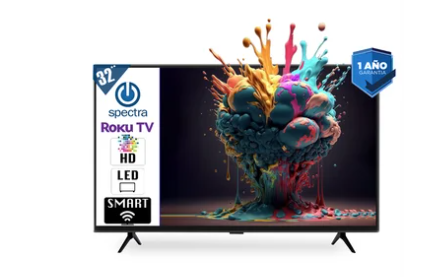 Pantalla Smart TV Spectra Roku RSP 32'' por $2,549 en Linio