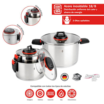 Set de Ollas Bogner 3 pzas por $1,022 en Sam's Club