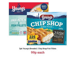 Procure a Young's chip shop batter fish fillets and a breaded fish ...