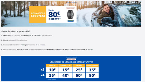 Ofertas de Norauto en Neumáticos y llantas