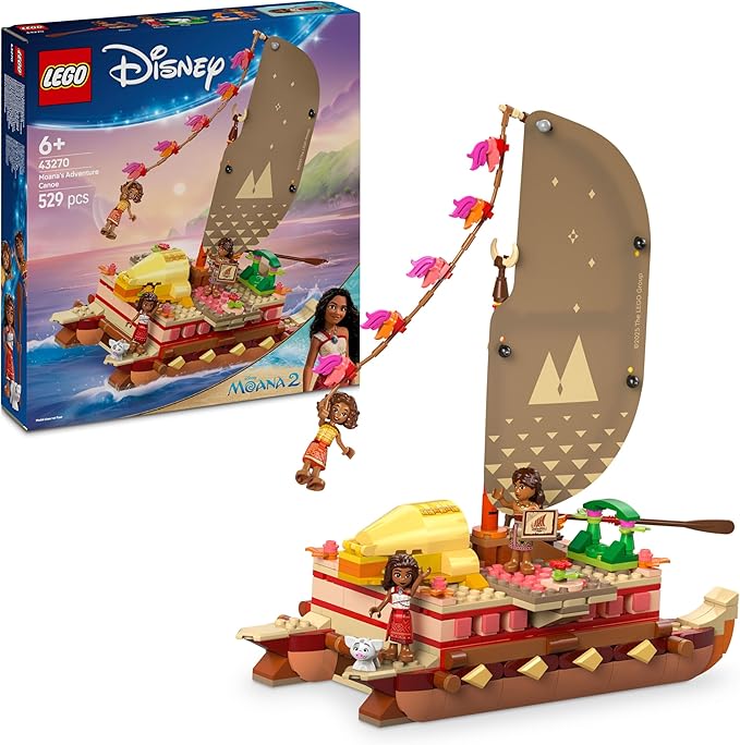 LEGO Disney Princess - Vaiana's avonturenkano voor €27,49 bij Amazon