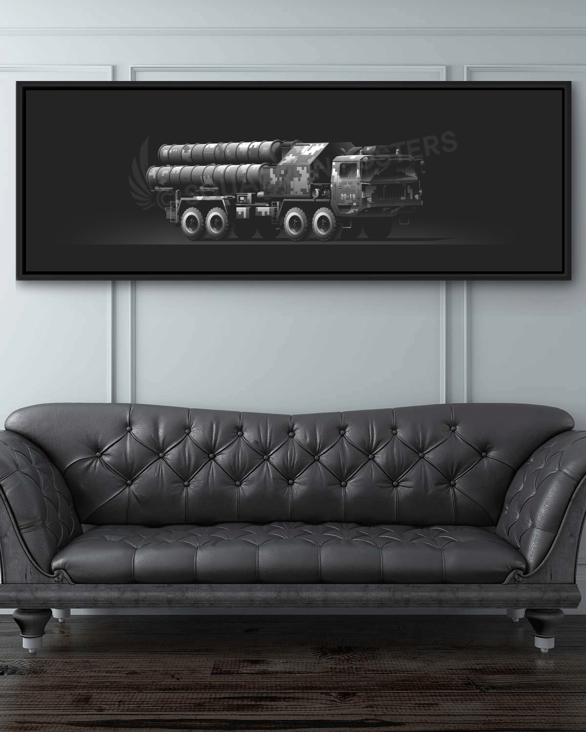 Jet Black Chinese HQ-9 Launcher Lithograph - Squadron Posters
