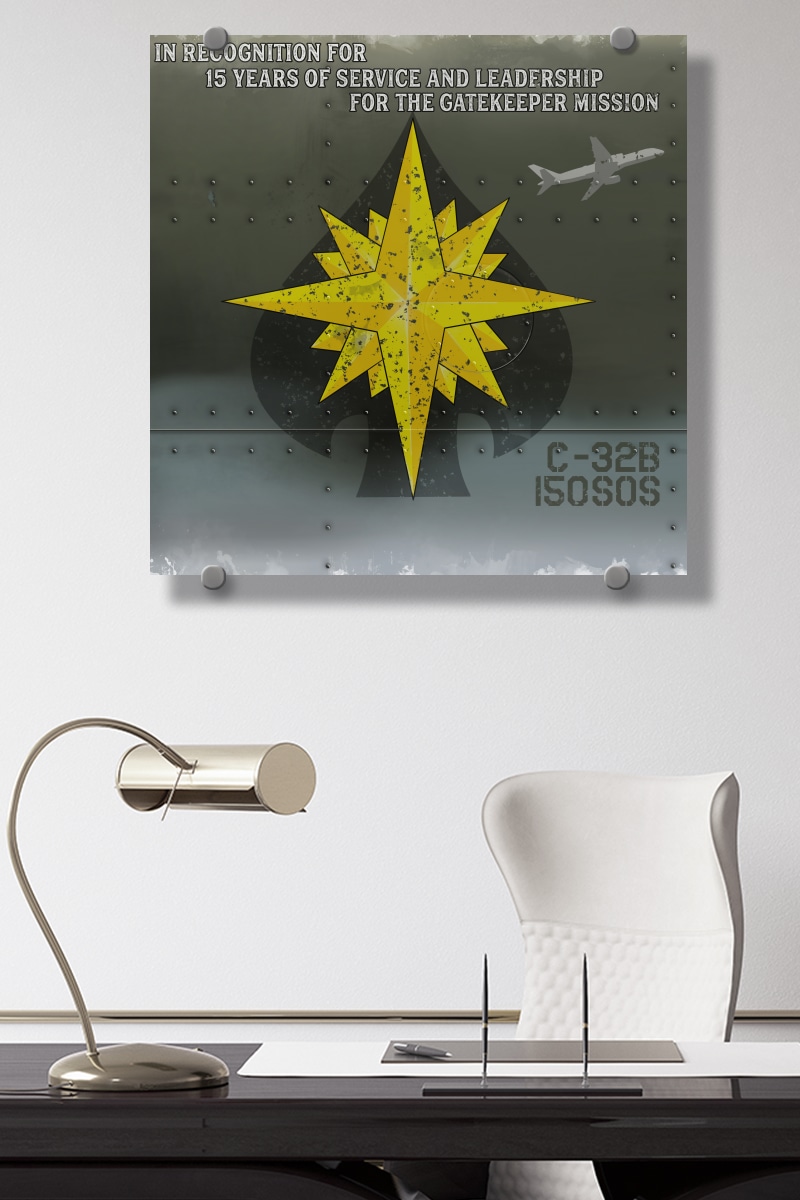 150 SOS C-32B Nose Art - Squadron Posters