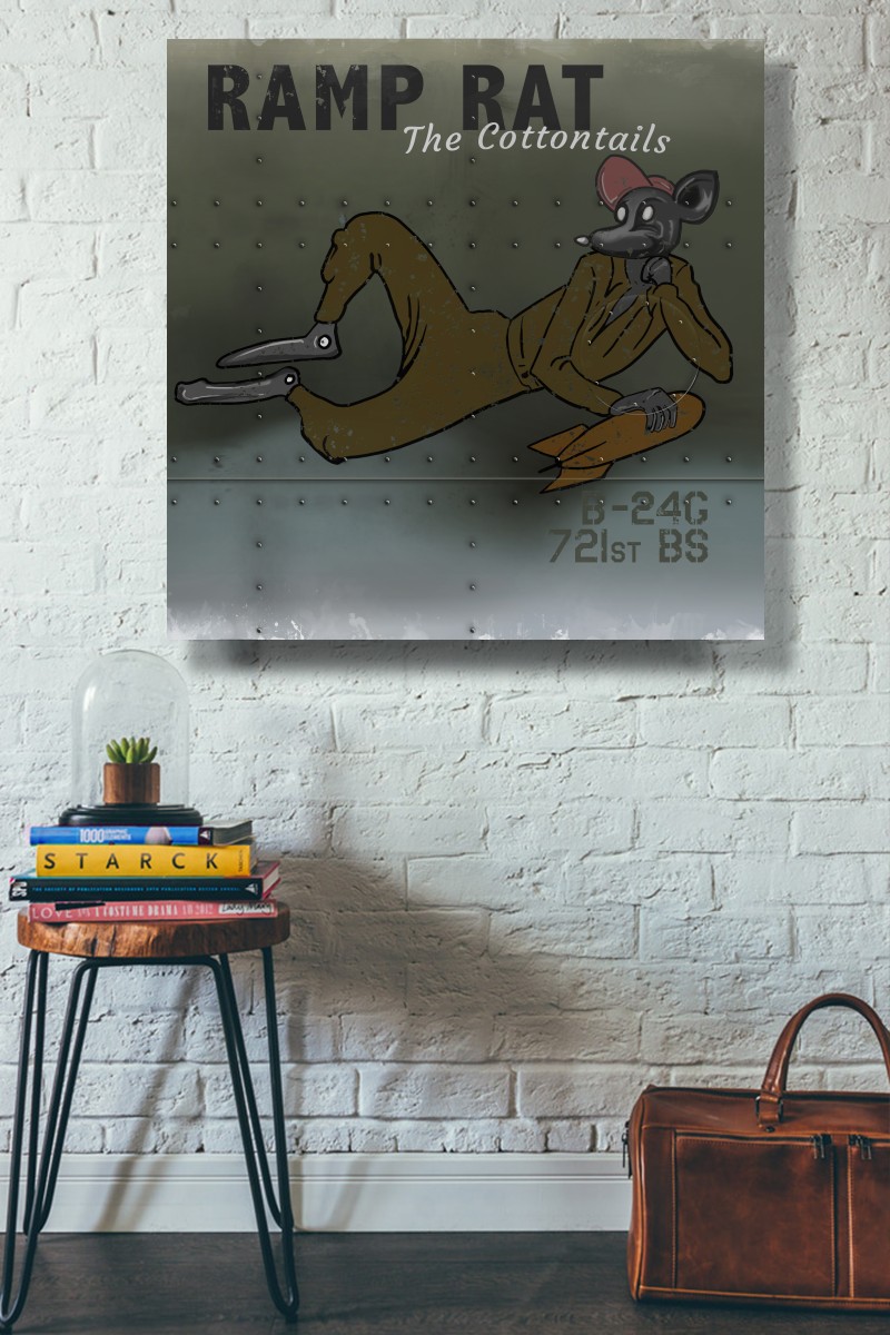721st BS Ramp Rat B-24G Nose Art - Squadron Posters