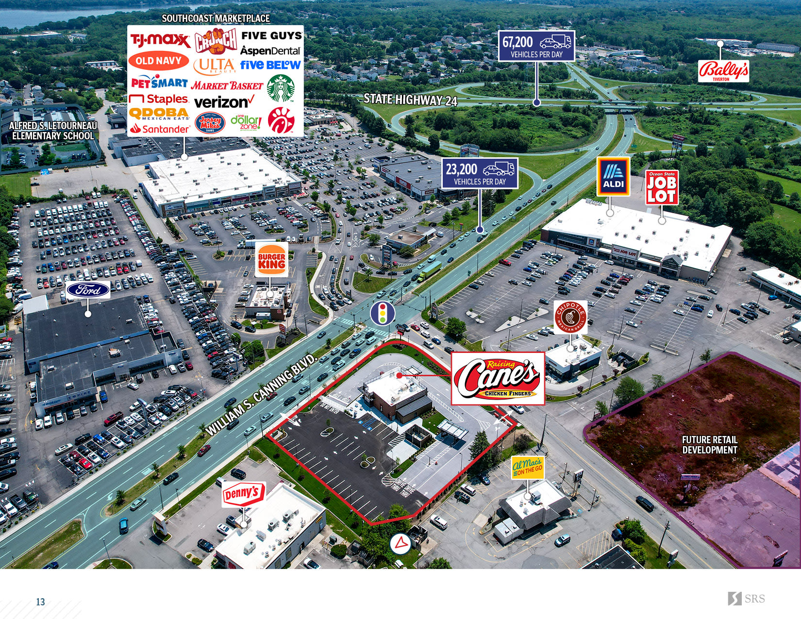 Fall River, MA - Raising Cane's | Retail investment sale in Fall River ...