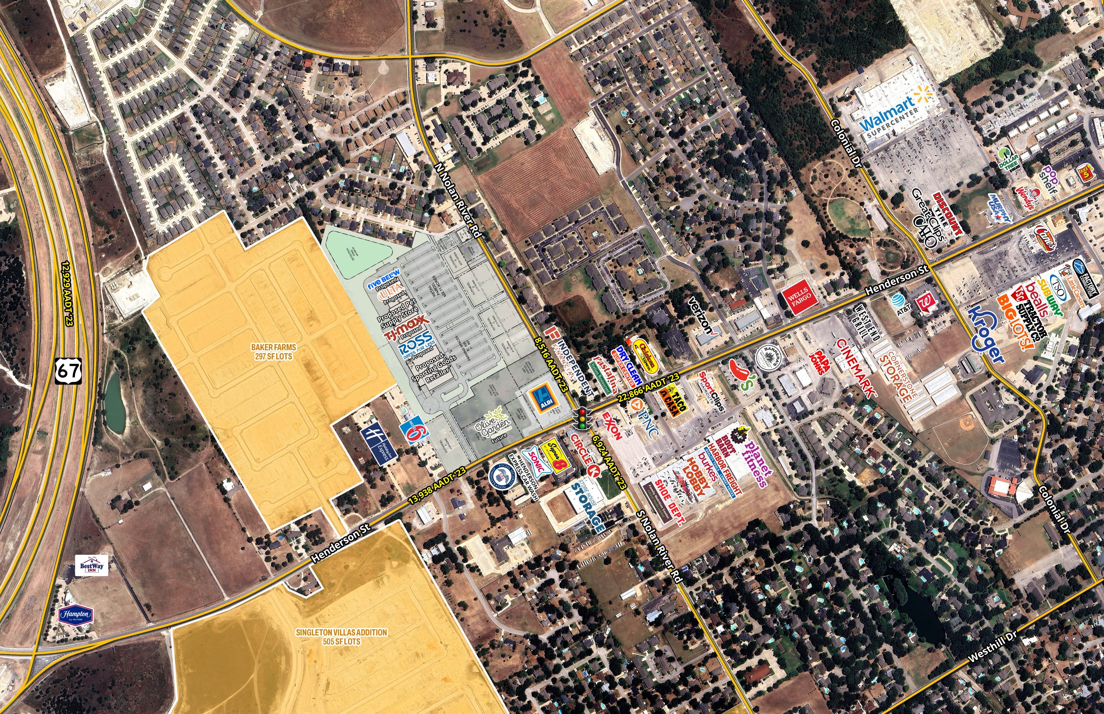 Cleburne Power Center & Pad Development | Land for lease in Cleburne ...