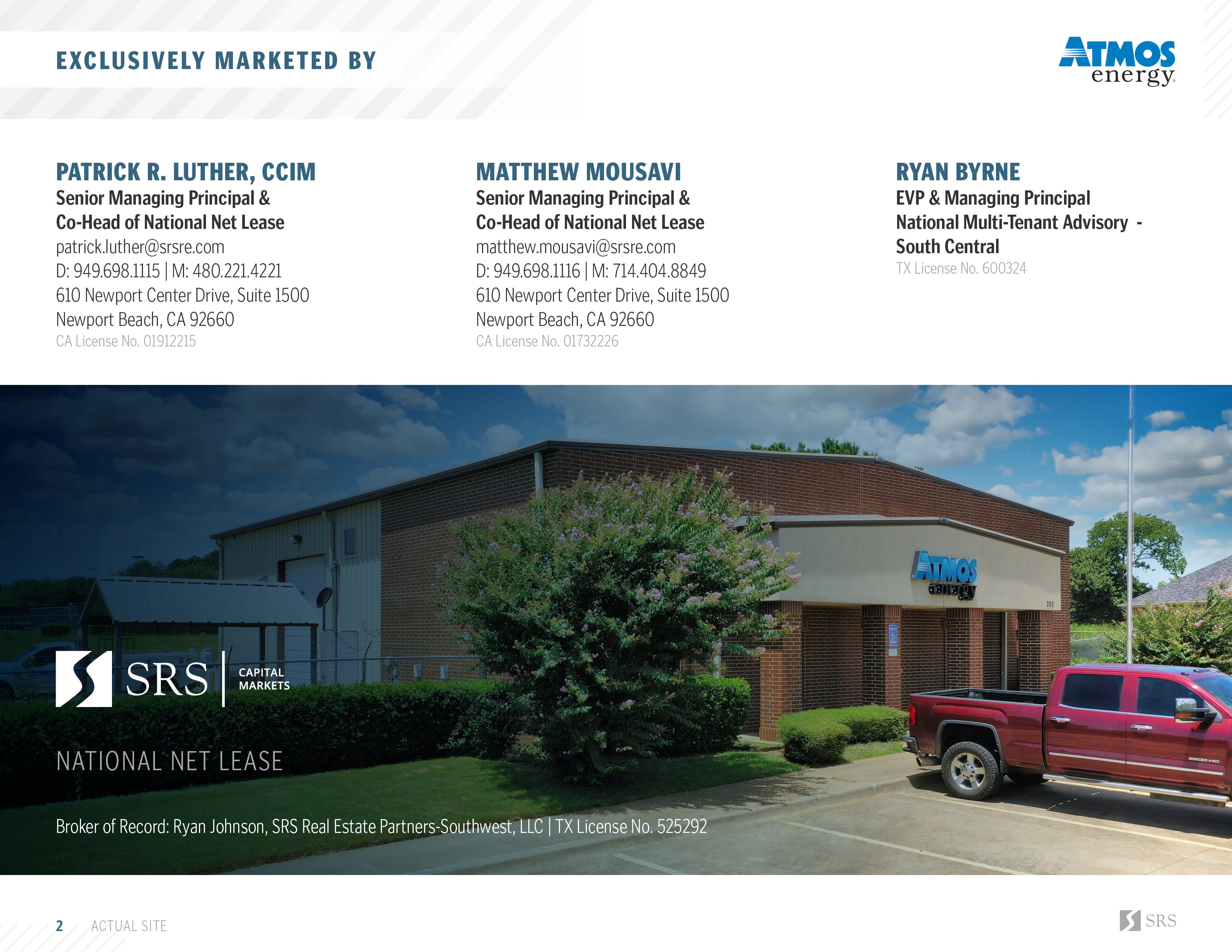 Palestine, TX - Atmos Energy Corporation | Industrial investment sale ...