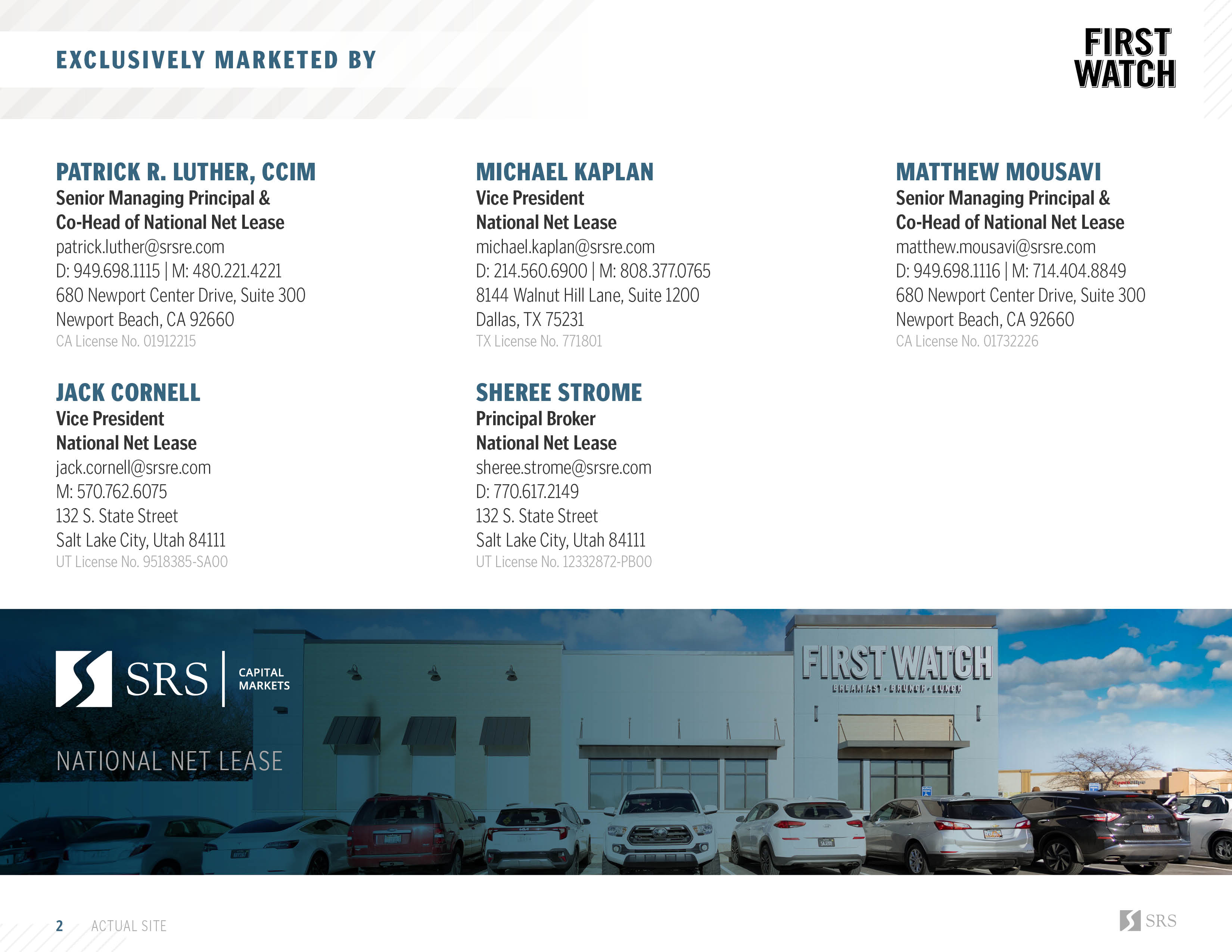 Layton, UT - First Watch | Retail investment sale in Layton, Utah - SRS