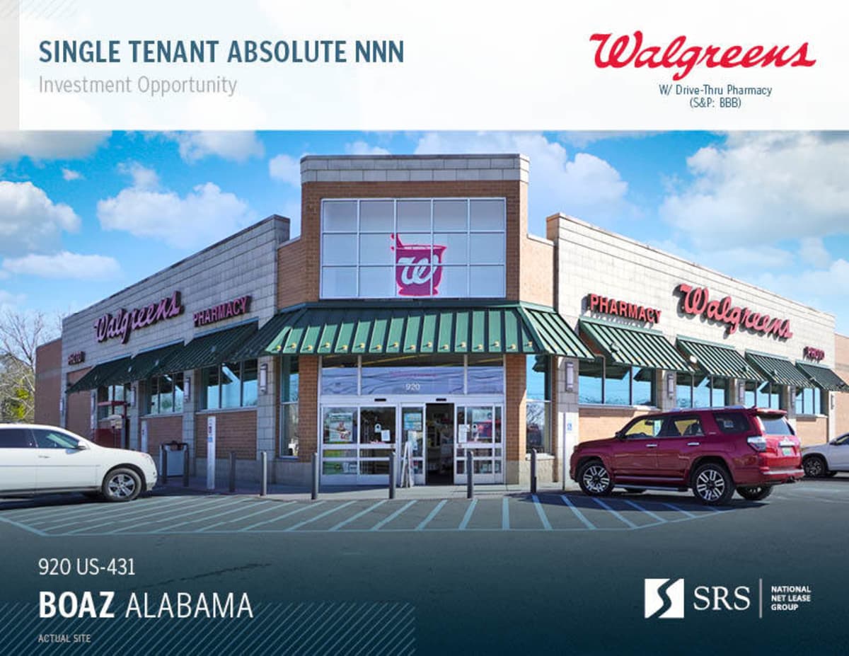 Boaz, AL - Walgreens | Retail investment sale in Boaz, Alabama - SRS