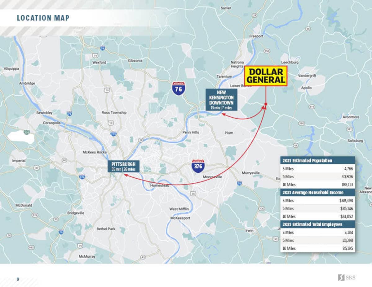 New Kensington, PA (Pittsburgh MSA) - Dollar General | Retail ...
