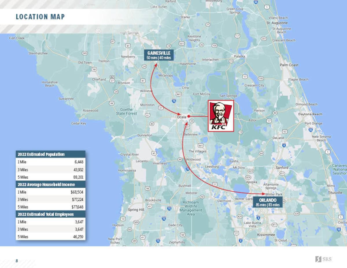 Ocala, FL - KFC | Retail investment sale in Ocala, Florida - SRS