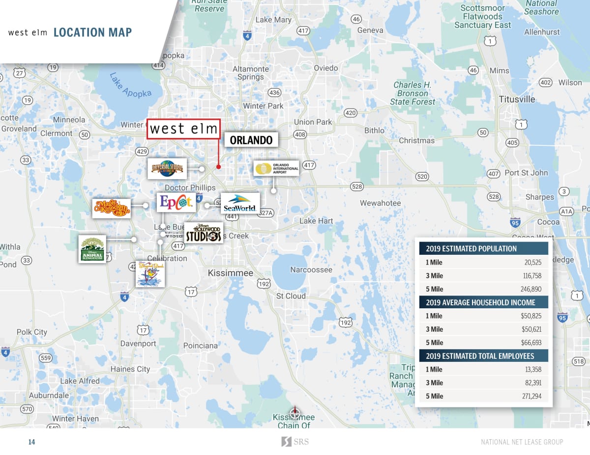 Orlando, FL - West Elm | Retail investment sale in Orlando, Florida - SRS