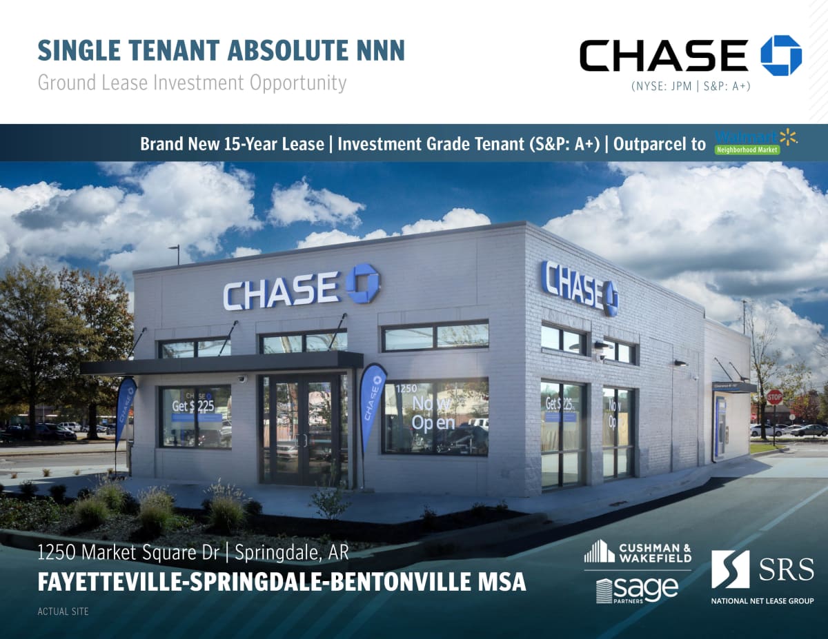 Springdale, AR - Chase Bank | Retail investment sale in Springdale ...