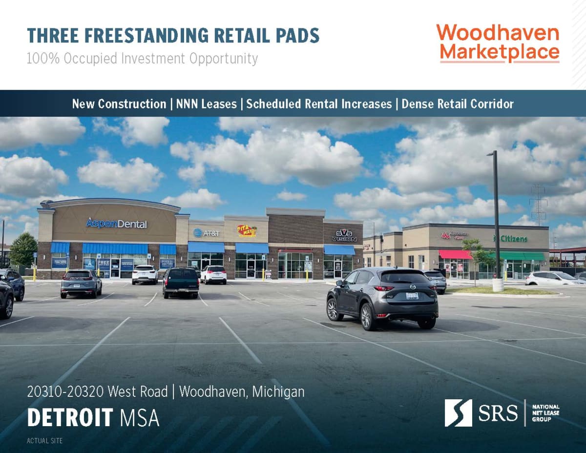 Woodhaven, MI - Woodhaven Marketplace | Retail investment sale in ...