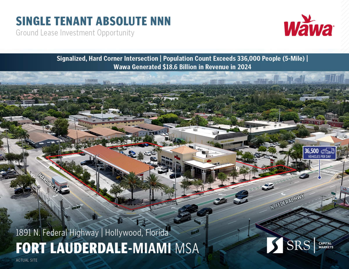 Hollywood, FL - Wawa | Retail investment sale in Hollywood, Florida - SRS